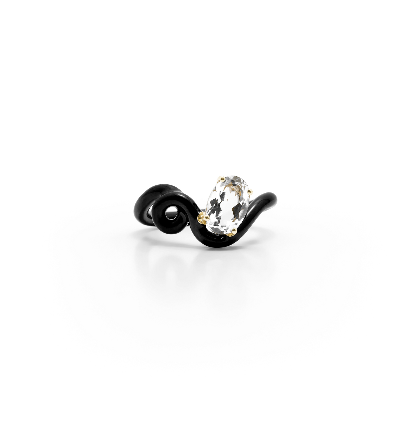 OVAL VINE RING IN BLACK – Bea Bongiasca